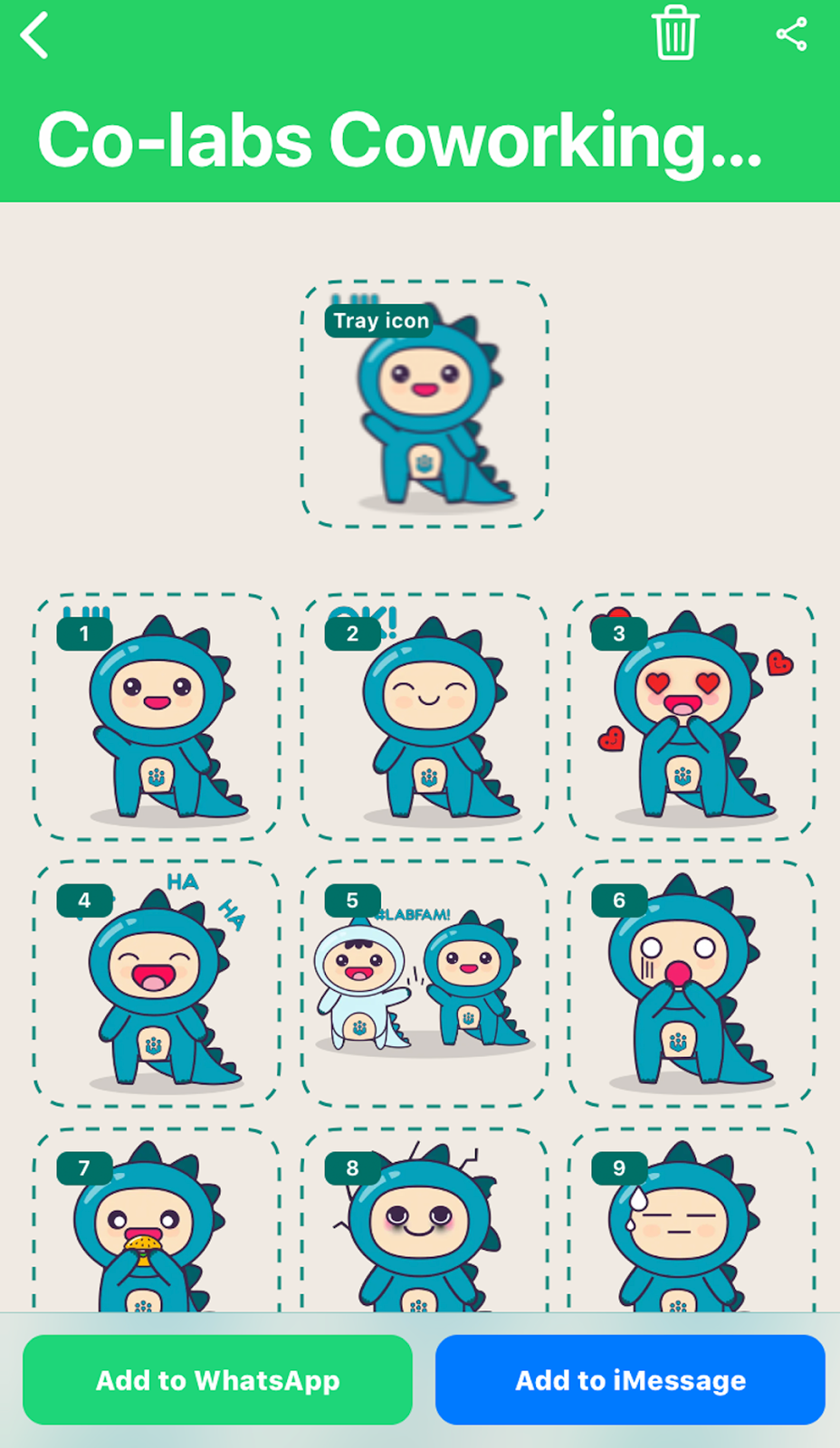 Co-labs Coworking “Labbie” Whatsapp Sticker Pack: Now Available for ...